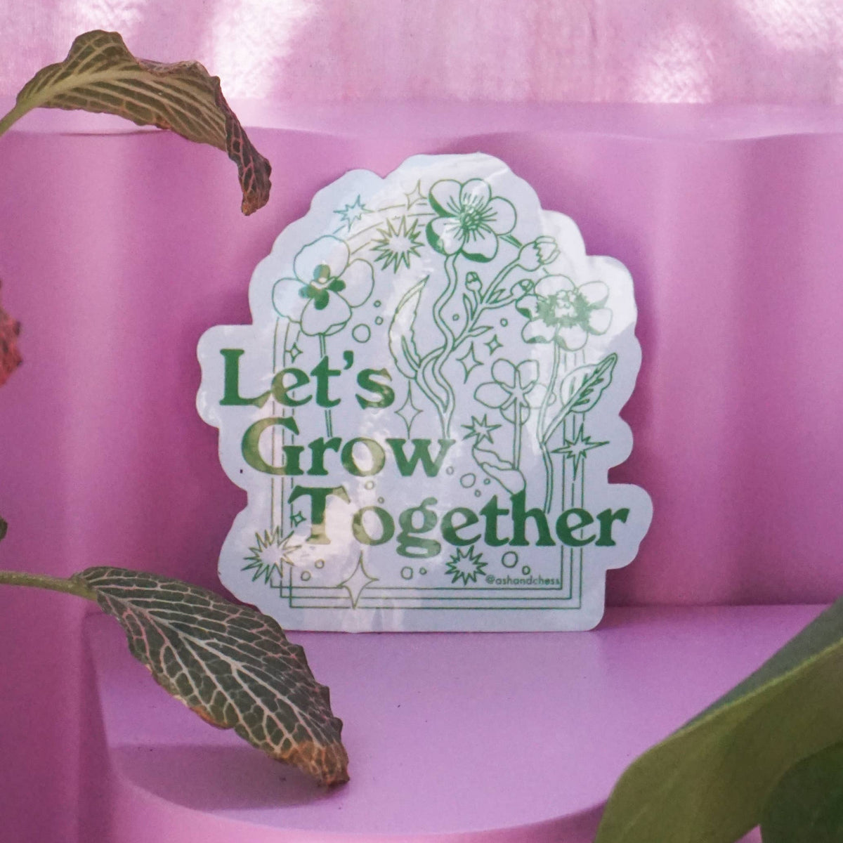 Sticker - Let's Grow Together – Paraíso Plant Studio