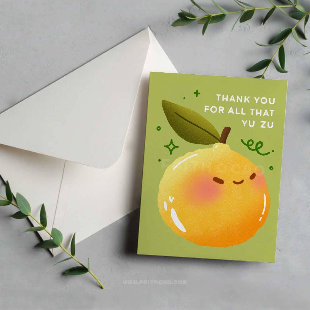 Yuzu Thank You Card – Paraíso Plant Studio