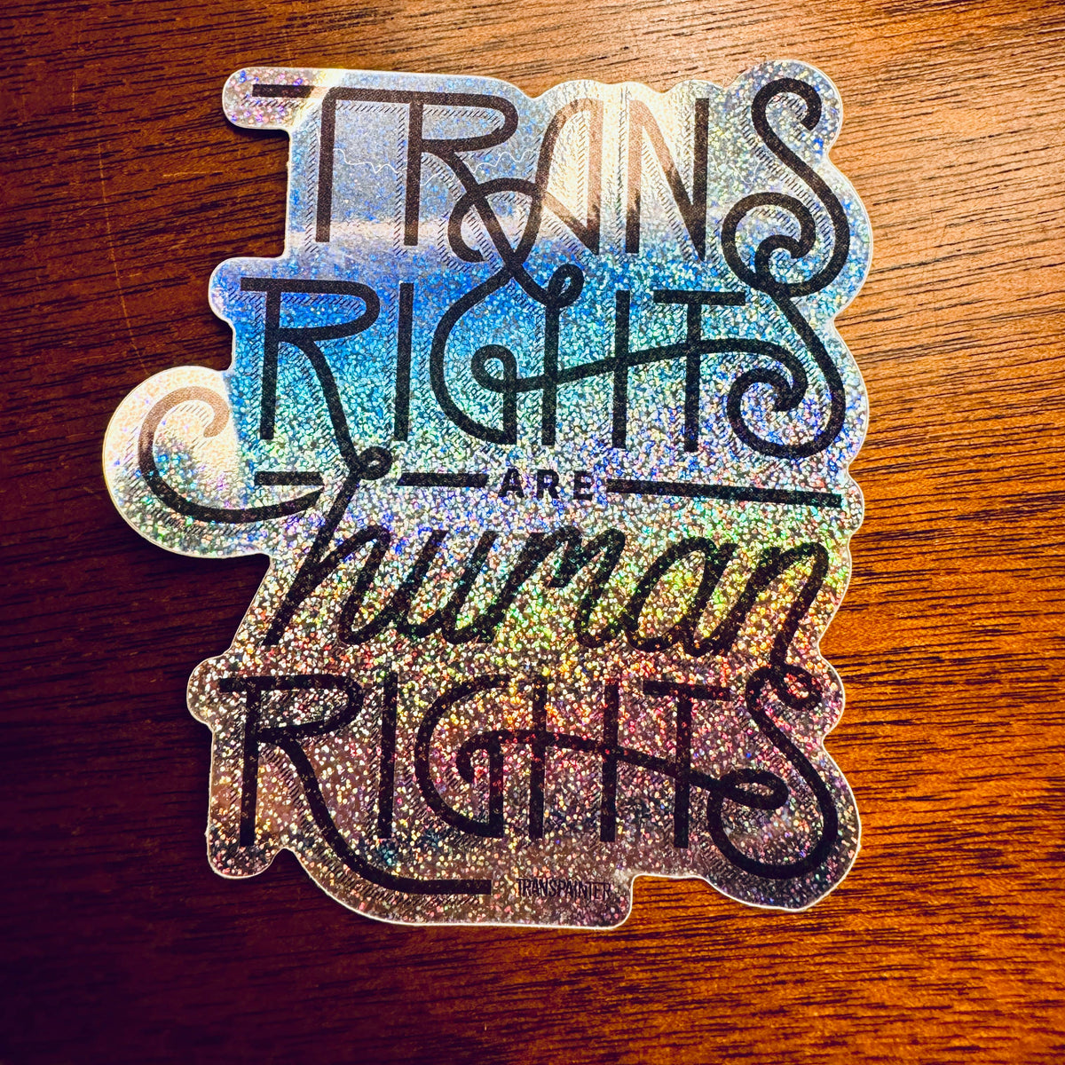 Trans Rights Are Human rights Glitter Sticker | Sparkle LGBT – Paraíso ...