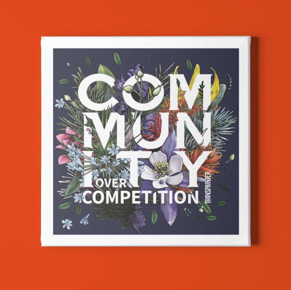 Community Over Competition Wall Art | Community Poster – Paraíso Plant ...