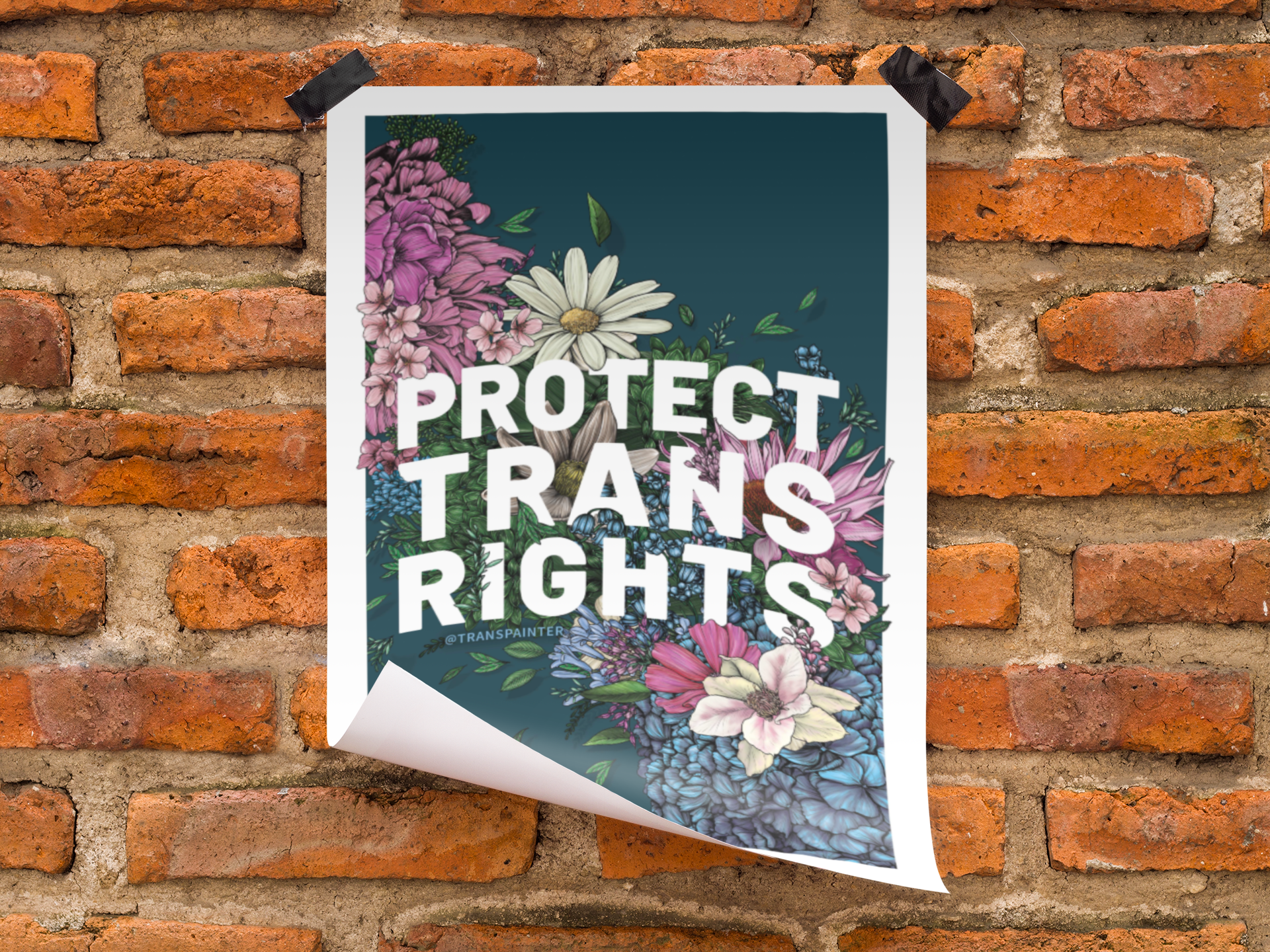 Protect Trans Rights Art Print | Transgender Rights Sign – Paraíso ...