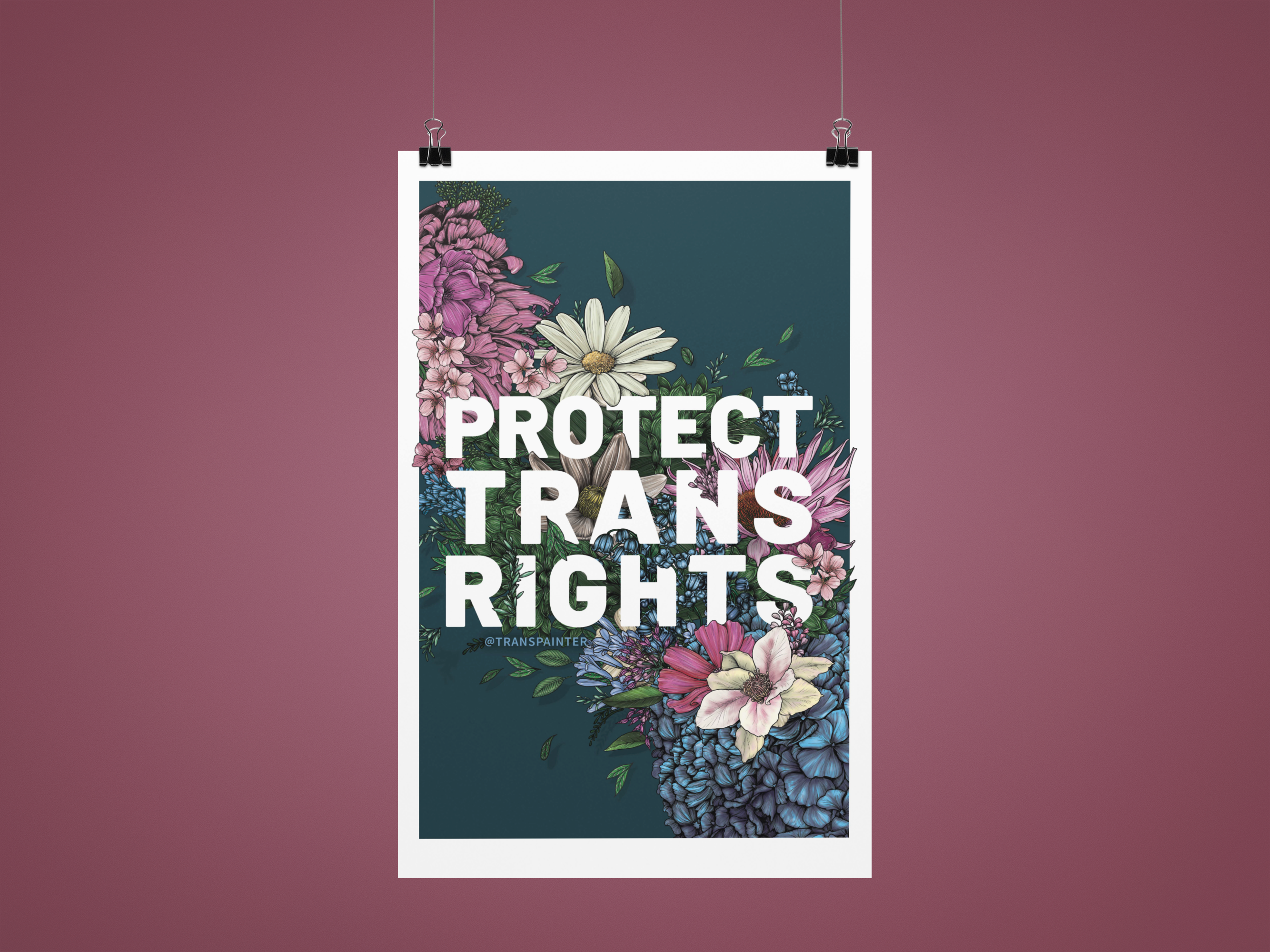 Protect Trans Rights Art Print | Transgender Rights Sign – Paraíso ...