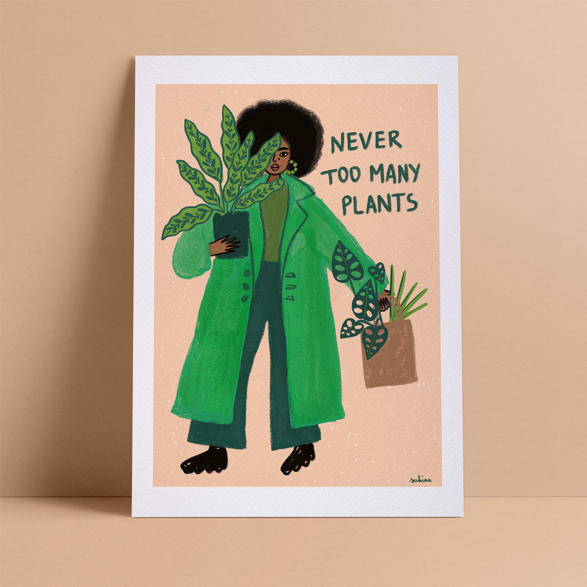 Never Too Many Plants Print Paraíso Plant Studio